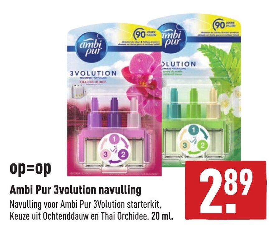 Ambi Pur 3volution navulling 20ml aanbieding bij ALDI