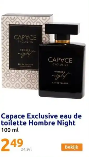 Capace Exclusive eau de toilette Hombre Night 100ml aanbieding bij Action