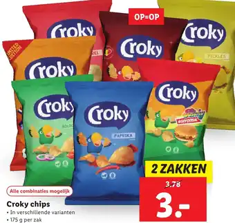 Croky chips 175g aanbieding bij Lidl