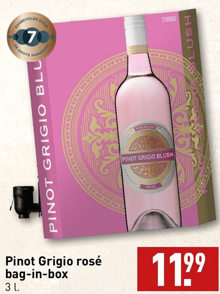 Pinot Grigio rosé bag-in-box 3L aanbieding bij ALDI