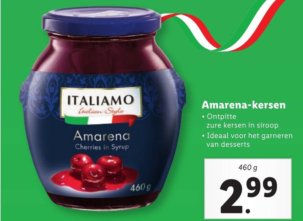 Amarena kersen 460g aanbieding bij Lidl