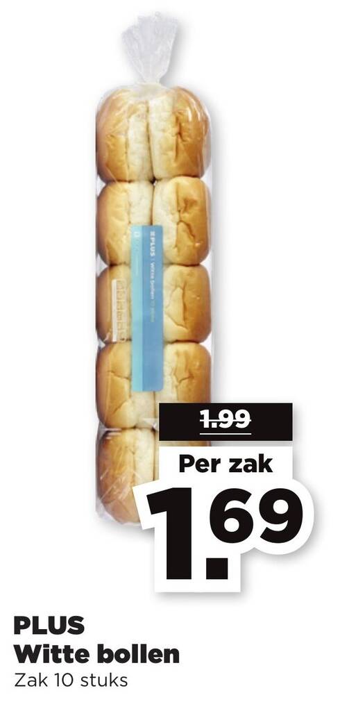 Witte bollen aanbieding bij PLUS