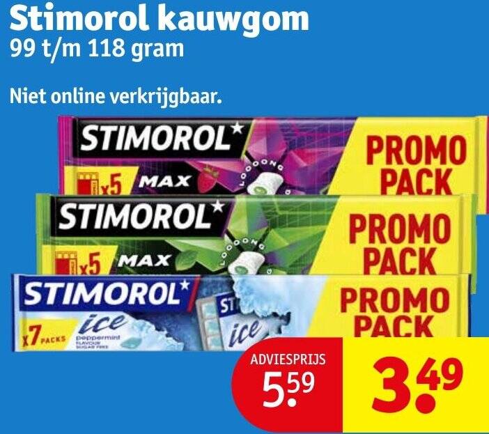 Stimorol kauwgom aanbieding bij Kruidvat