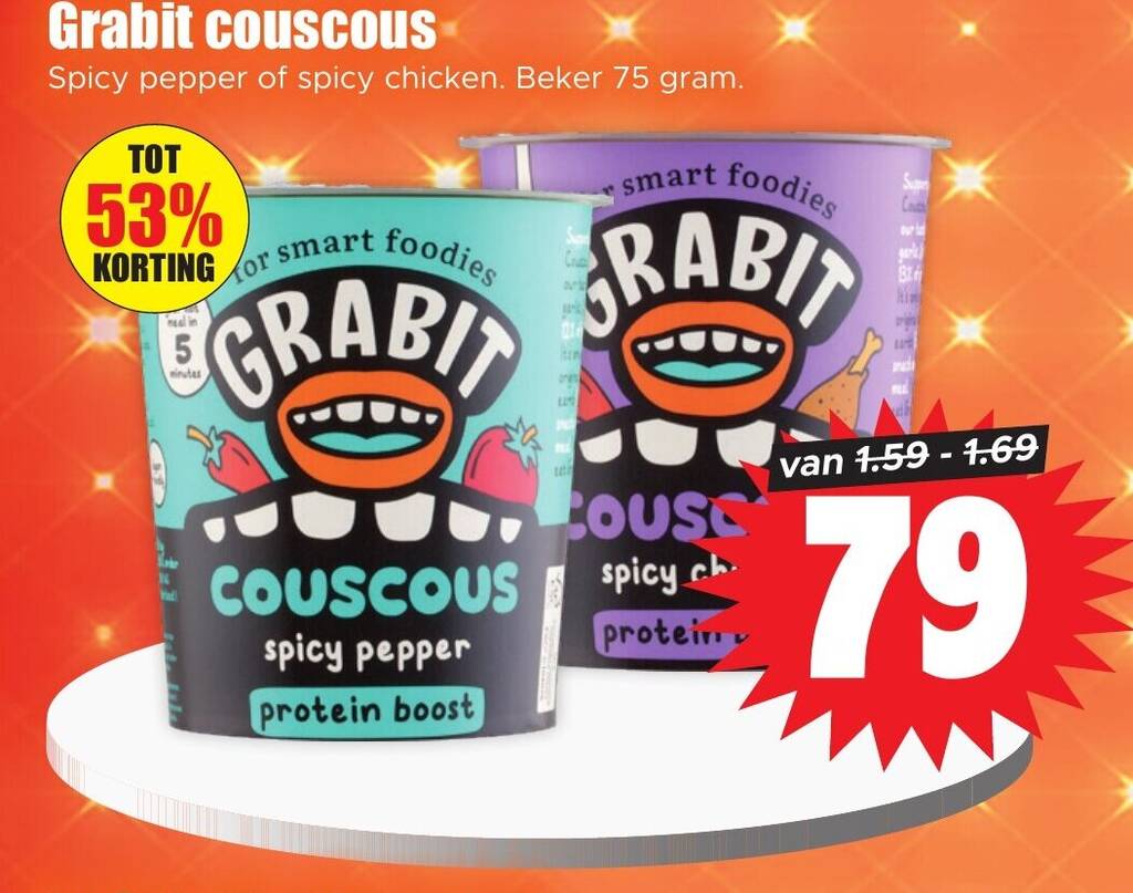 Grabit couscous aanbieding bij Dirk