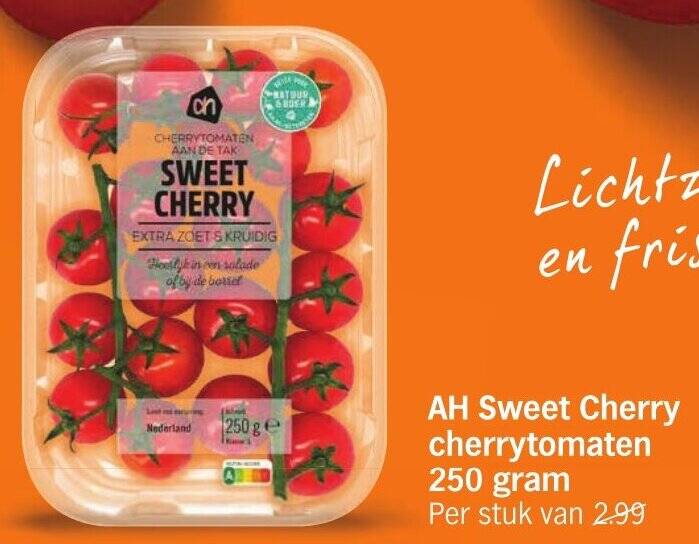 Sweet Cherry cherrytomaten 250 gram aanbieding bij Albert Heijn