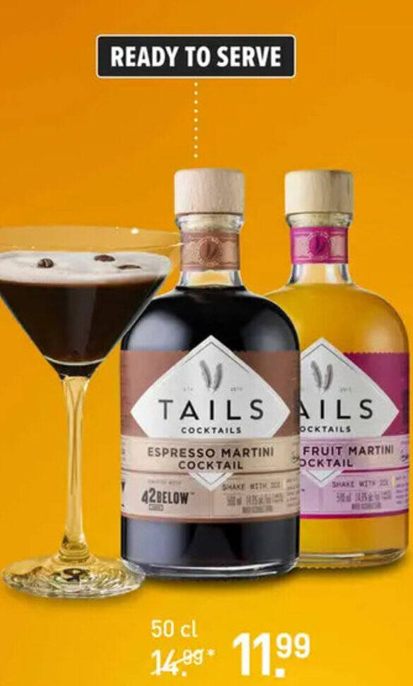 TAILS COCKTAILS 50 cl aanbieding bij Gall & Gall