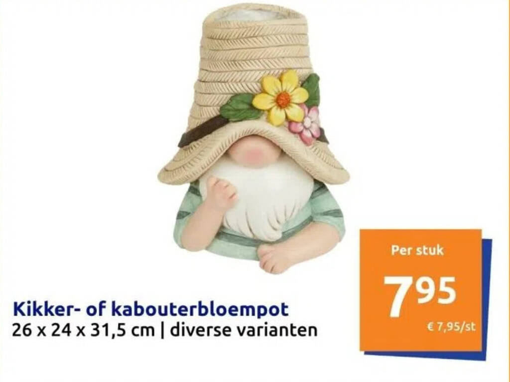 Kikker of kabouterbloempot aanbieding bij Action