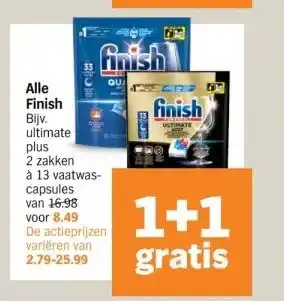 Alle Finish Bijv. ultimate aanbieding bij Albert Heijn