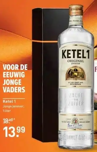 Jonge jenever, 1 liter aanbieding bij Albert Heijn