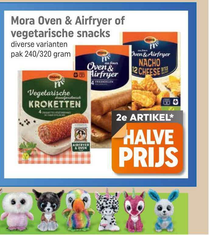 Mora Oven & Airfryer Of Vegetarische Snacks aanbieding bij Dagwinkel