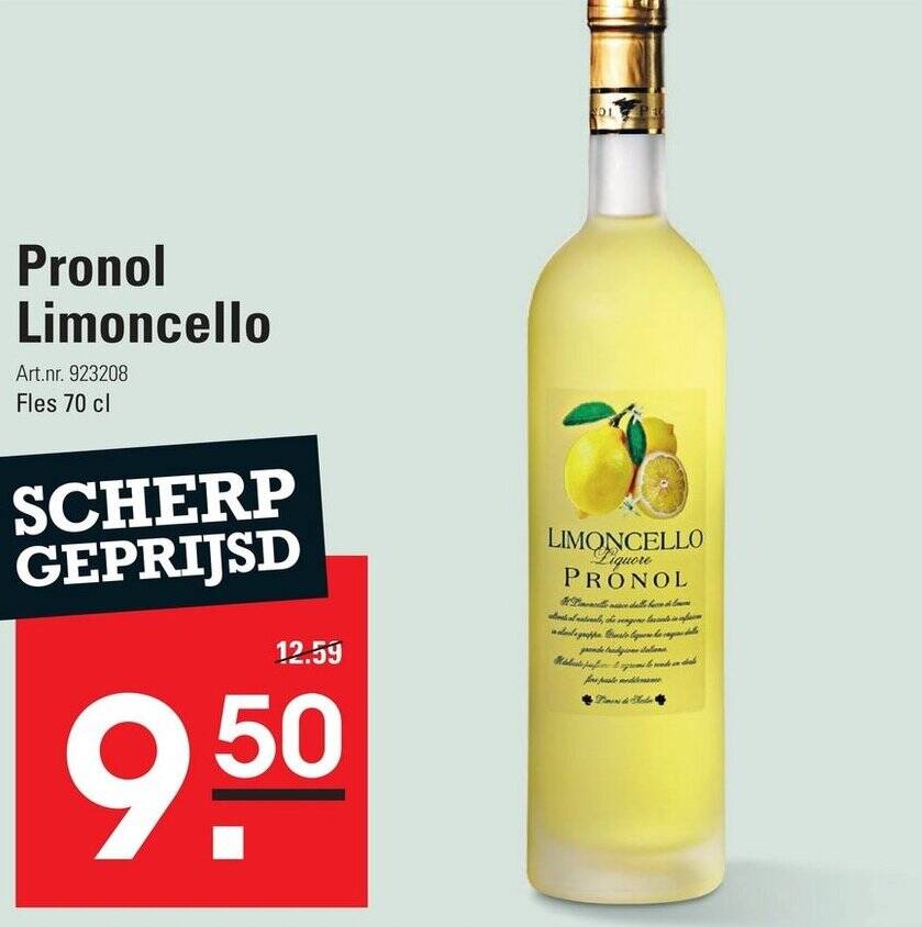 Pronol Limoncello 70 cl aanbieding bij Sligro