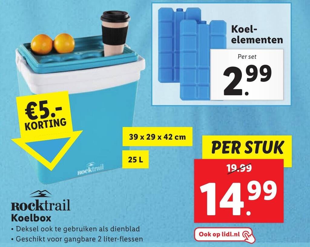 Rocktrail Koelbox 39 x 29 x 42 cm aanbieding bij Lidl