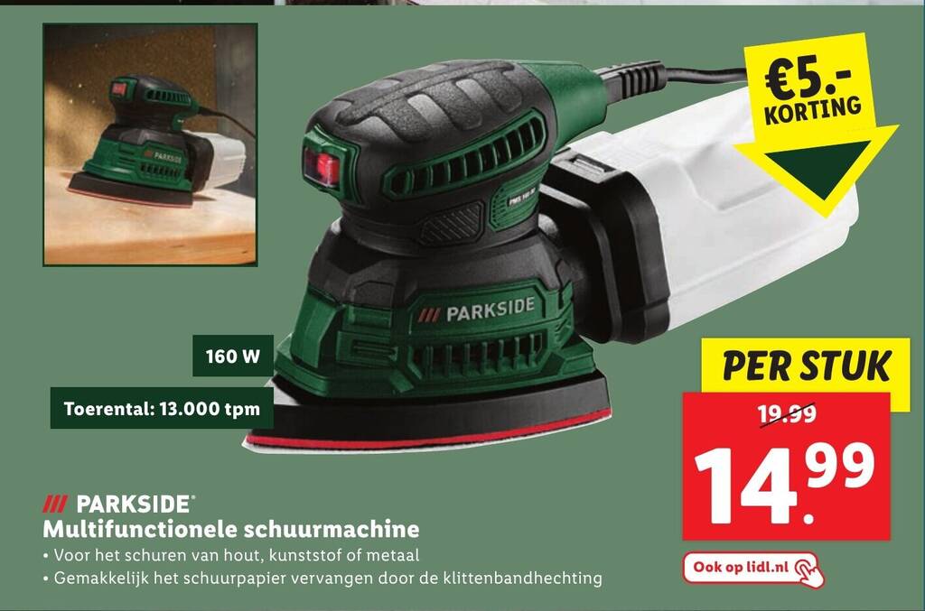 PARKSIDE Multifunctionele schuurmachine aanbieding bij Lidl