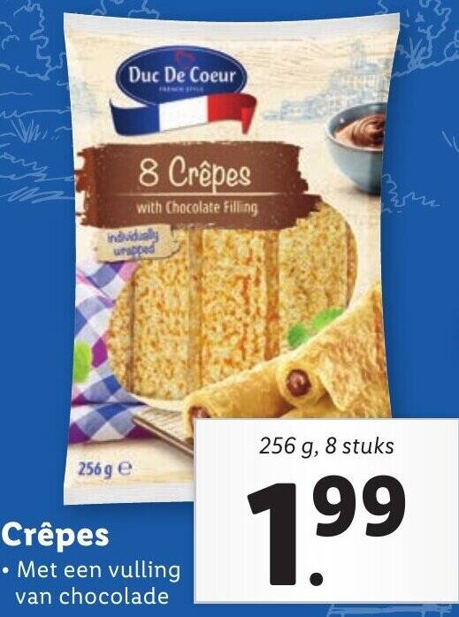 Crêpes 256g aanbieding bij Lidl