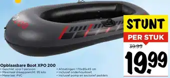 Opblaasbare Boot XPO 200 aanbieding bij Vomar Voordeelmarkt