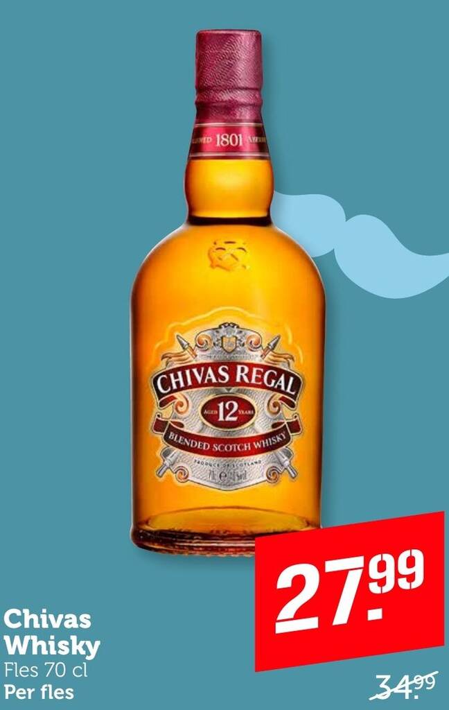 Chivas Whisky 70 cl aanbieding bij Coop