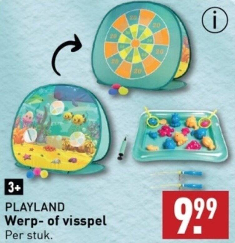 PLAYLAND Werp of visspel aanbieding bij ALDI