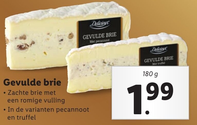 Gevulde brie 180 Gram aanbieding bij Lidl