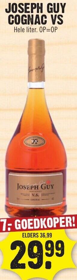JOSEPH GUY COGNAC VS aanbieding bij Dirk