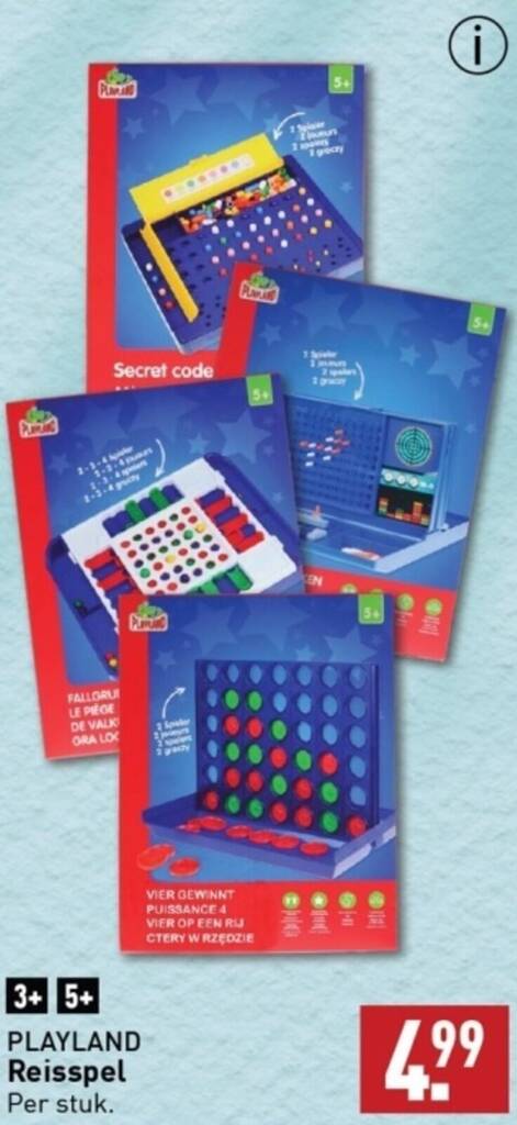 PLAYLAND Reisspel aanbieding bij ALDI