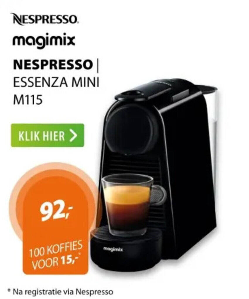 NESPRESSO ESSENZA MINI M115 aanbieding bij Expert