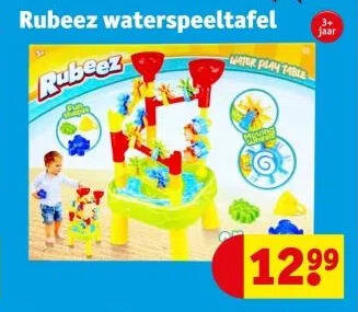 Rubeez waterspeeltafel aanbieding bij Kruidvat