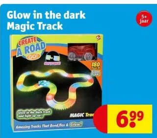 Glow in the dark Magic Track aanbieding bij Kruidvat