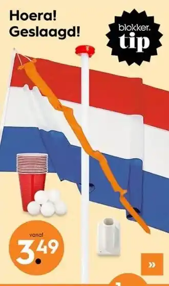 Hoera! Geslaagd! aanbieding bij Blokker