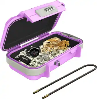 Ankilo Draagbare kluis, veiligheidsbox met zahelncode, waterdicht, anti ...