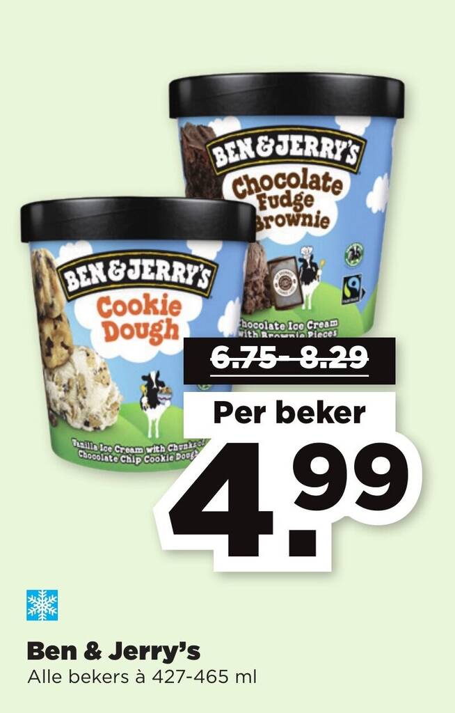Ben & Jerry's aanbieding bij PLUS