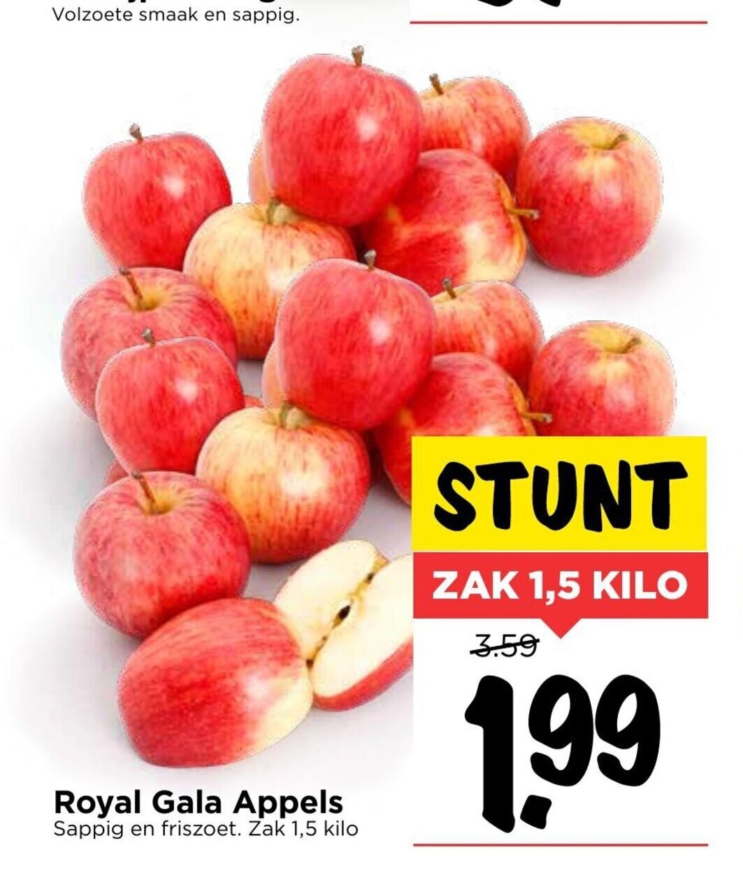 Royal Gala Appels 1,5 kilo aanbieding bij Vomar