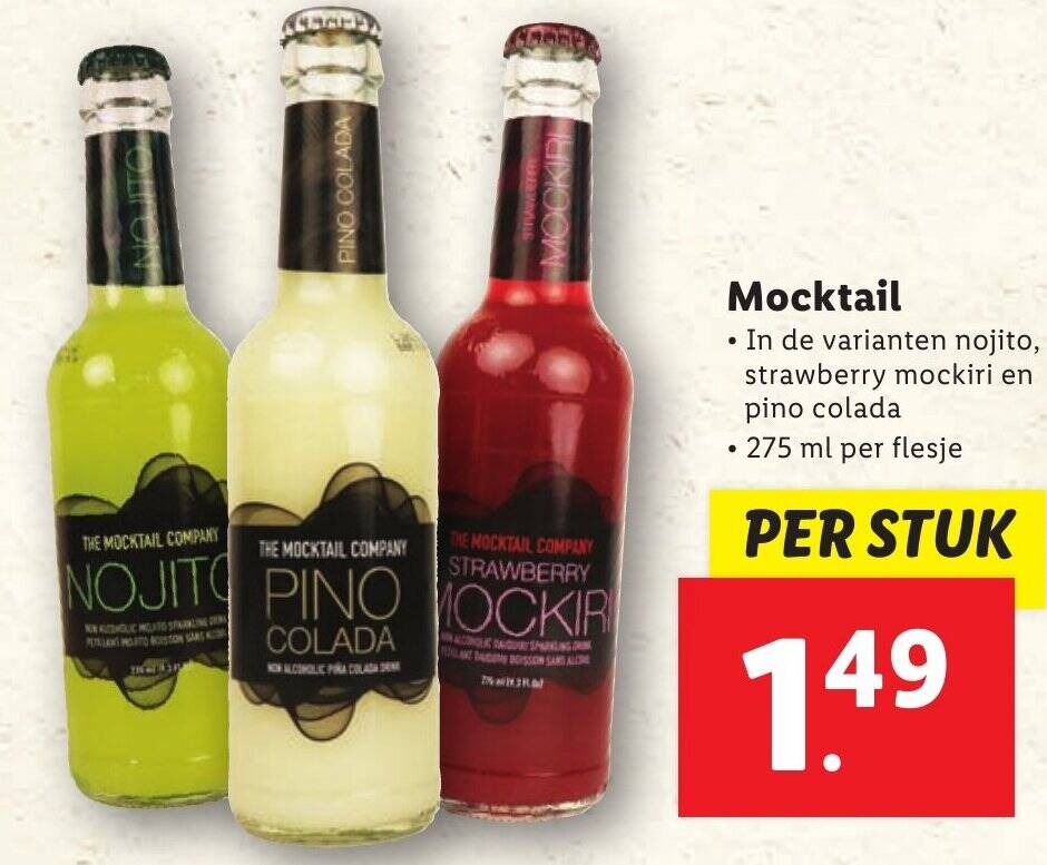 Mocktail 275ml aanbieding bij Lidl