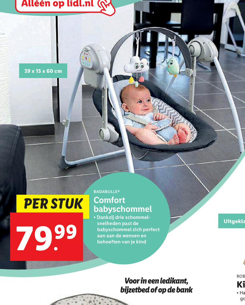Comfort babyschommel aanbieding bij Lidl