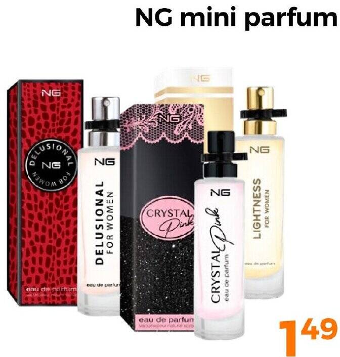 NG mini parfum aanbieding bij Trekpleister