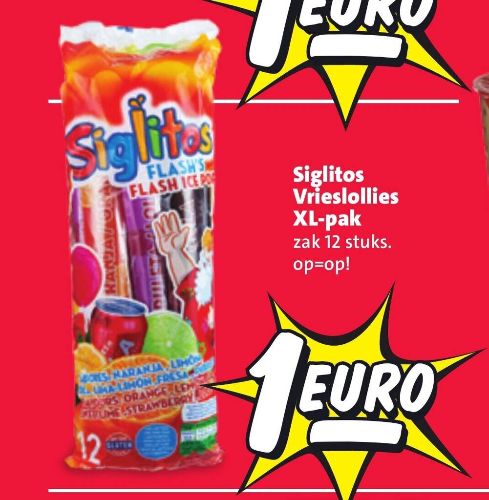 Siglitos Vrieslollies XL pak aanbieding bij Nettorama