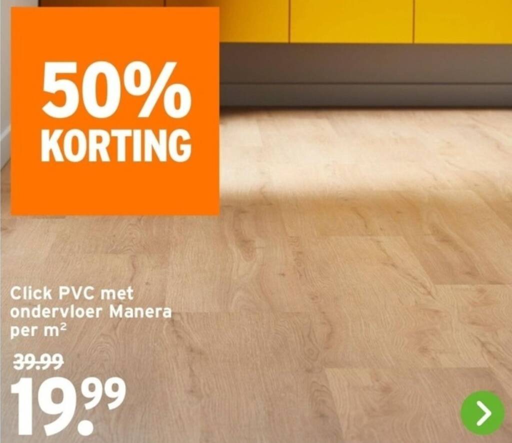 Click PVC met ondervloer Manera per m² aanbieding bij GAMMA