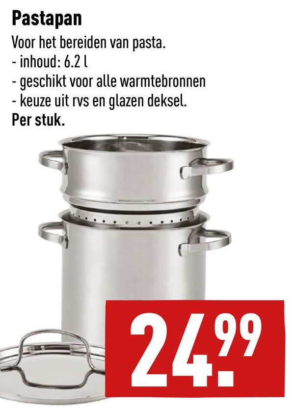 Pastapan aanbieding bij ALDI