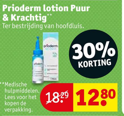 Prioderm lotion Puur & Krachtig aanbieding bij Kruidvat