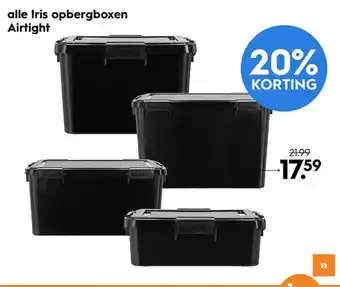 alle Iris opbergboxen Airtight aanbieding bij Blokker