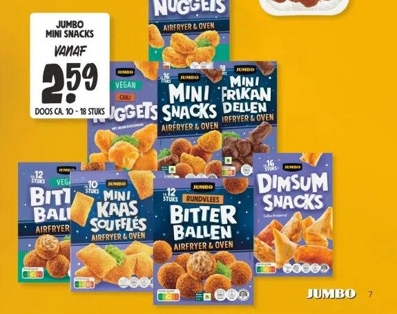 JUMBO MINI SNACKS aanbieding bij Jumbo