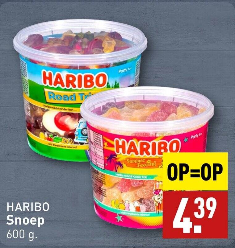 HARIBO Snoep 600g aanbieding bij ALDI