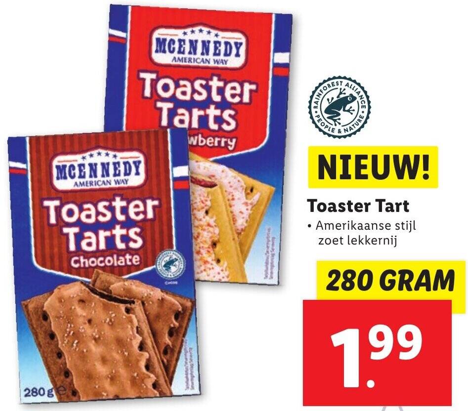 Toaster Tart 280g aanbieding bij Lidl