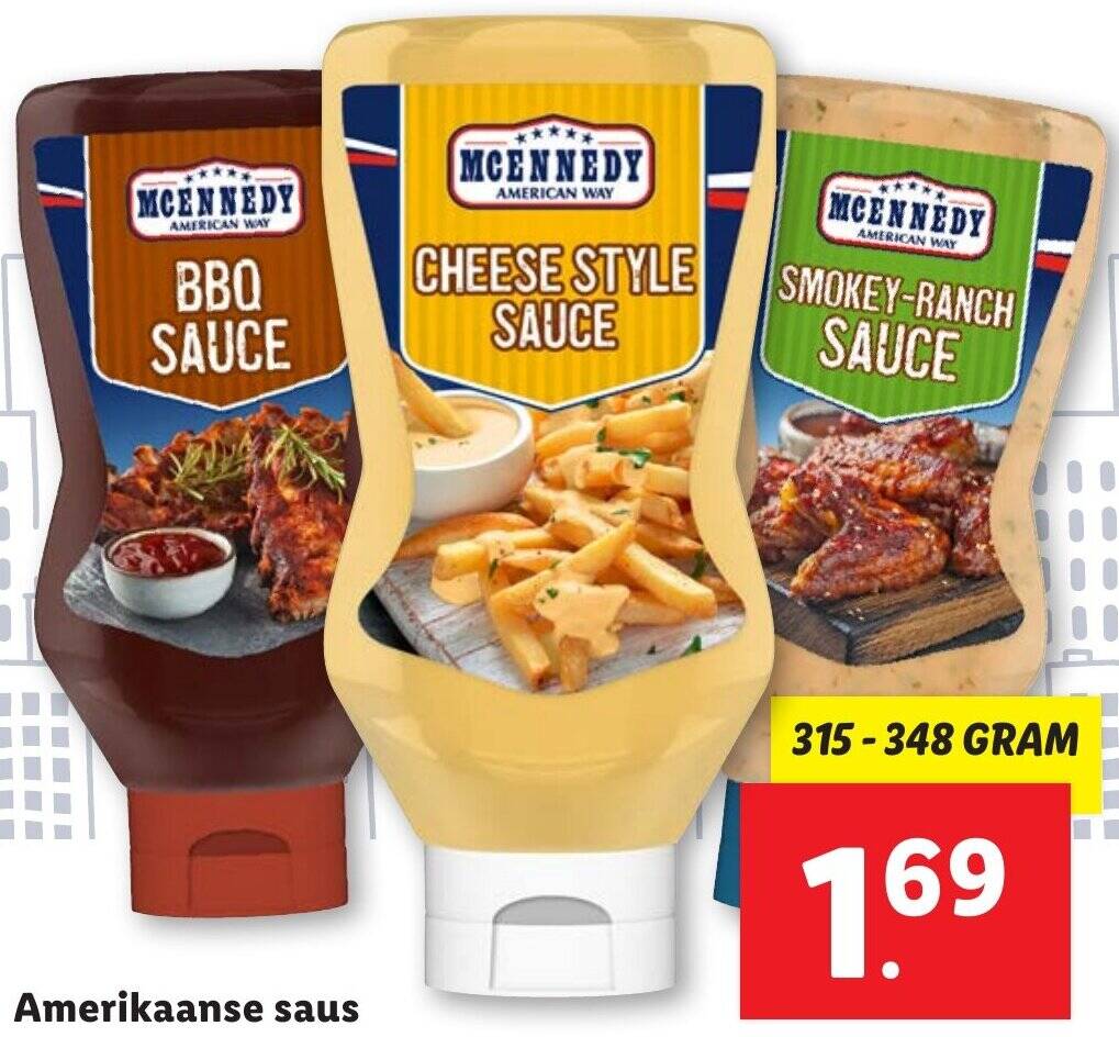 Amerikaanse saus aanbieding bij Lidl