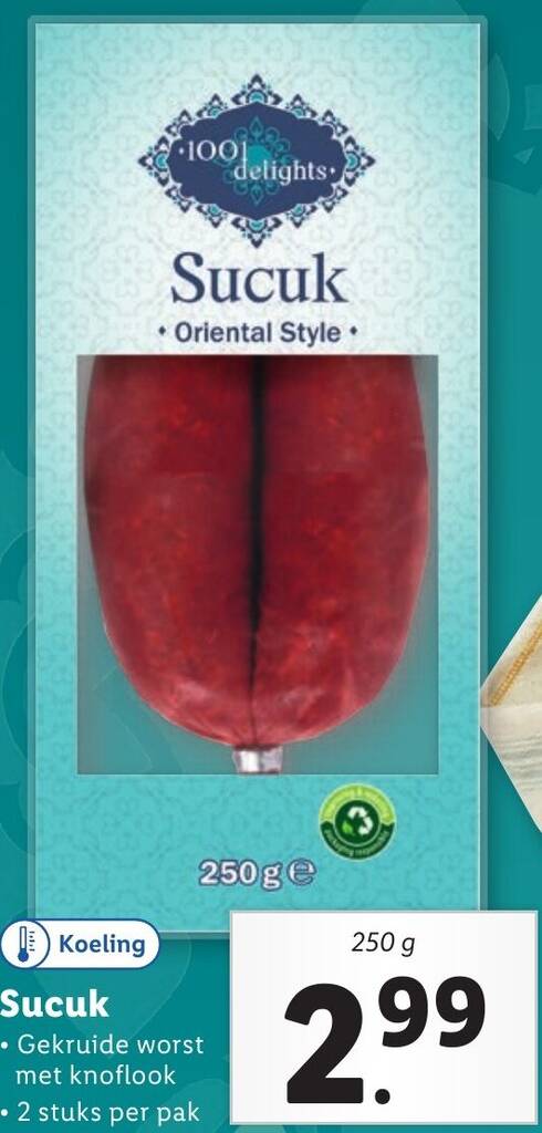 Sucuk 250g aanbieding bij Lidl