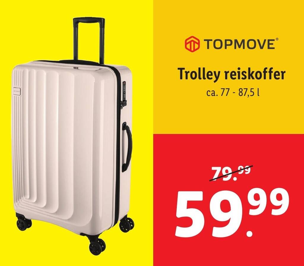 TOPMOVE Trolley reiskoffer aanbieding bij Lidl