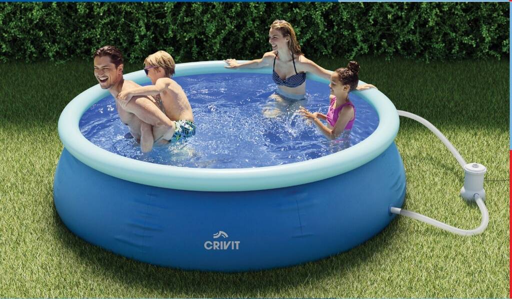 CRIVIT Zwembad Quick up Ø 240 x 63 cm aanbieding bij Lidl
