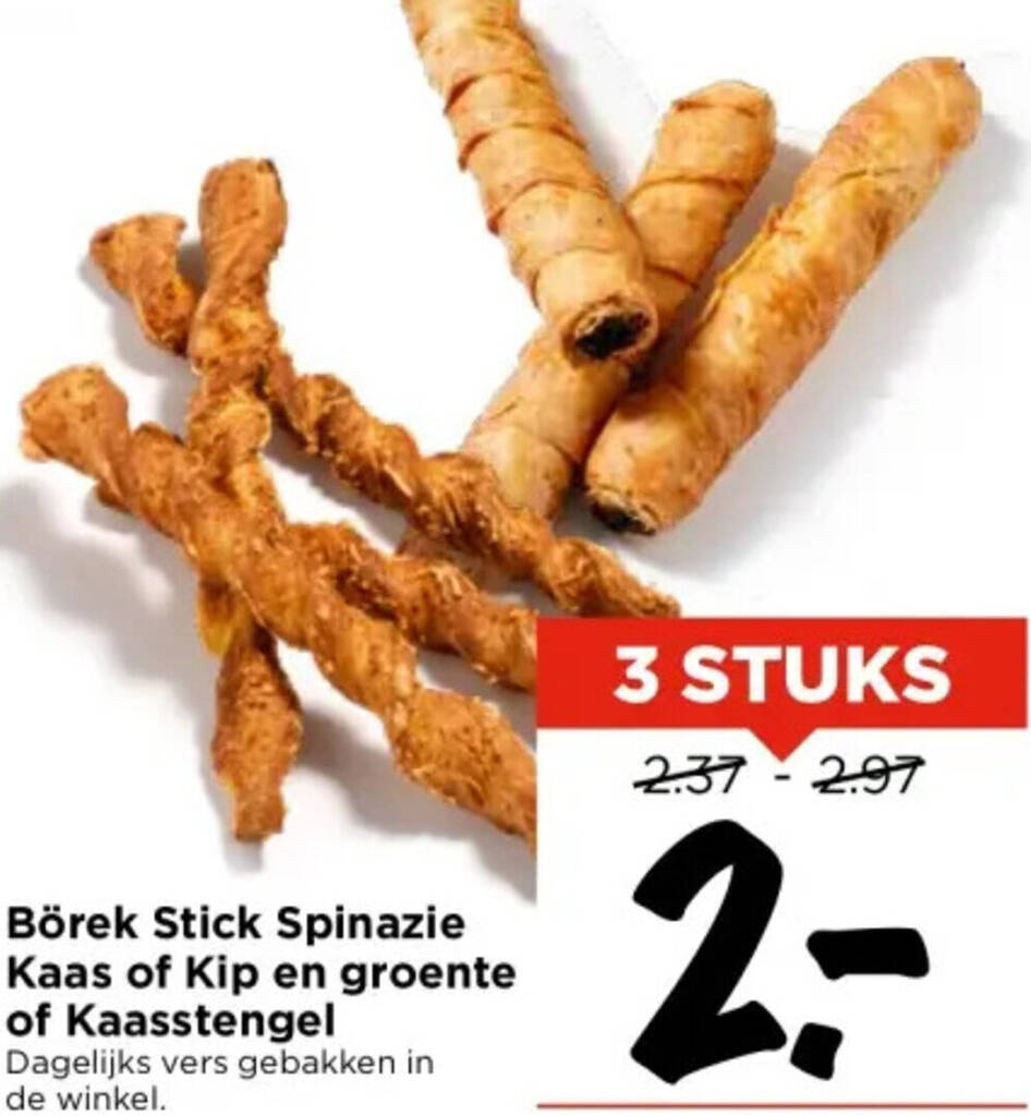 Börek Stick Spinazie Kaas of Kip en groente of Kaasstengel aanbieding ...