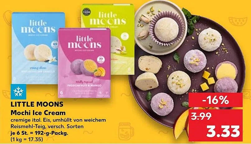 LITTLE MOONS Mochi Ice Cream aanbieding bij Kaufland DE