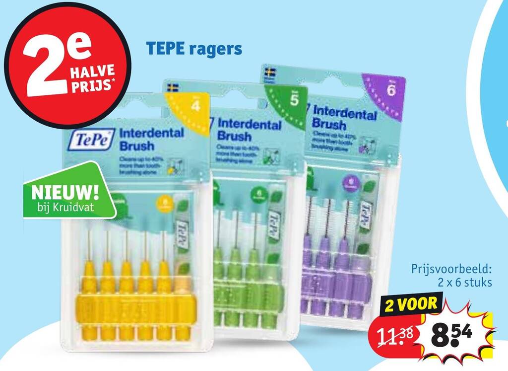 Tepe ragers aanbieding bij Kruidvat