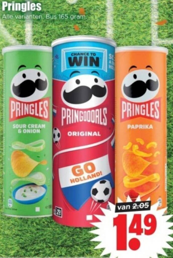 Pringles 165g aanbieding bij Dirk